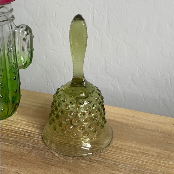 Vintage | Holiday | Vintage Fenton Green Hobnail Glass Bell | Poshmark